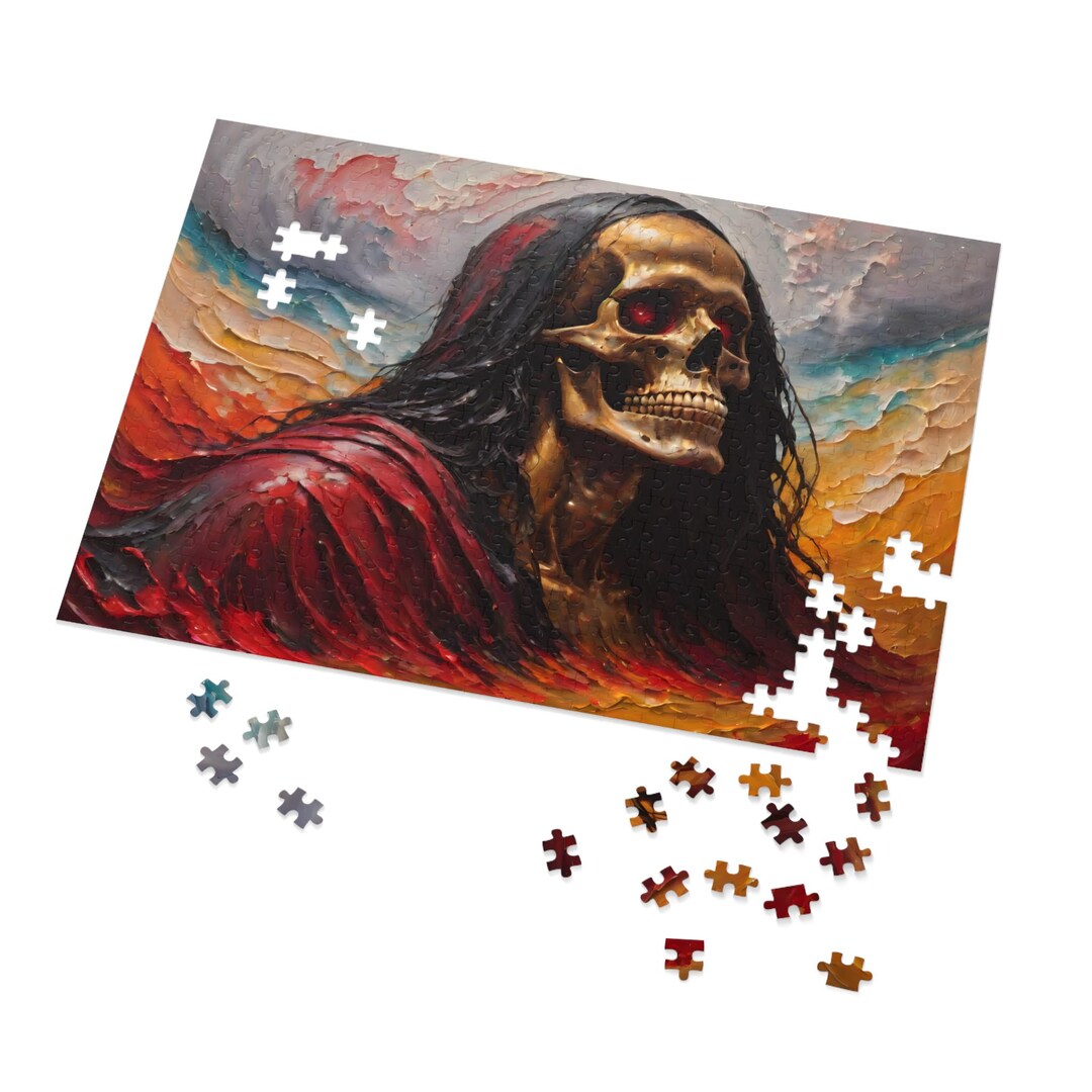 Undead Skeleton Woman Rising From the Dead Jigsaw Puzzle With Tin ...