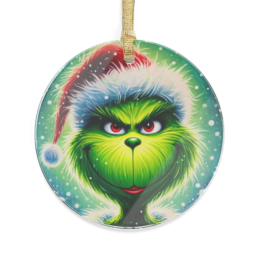 Grinch Acrylic Ornaments Holiday Decor, Christmas Tree Decoration, Gift ...