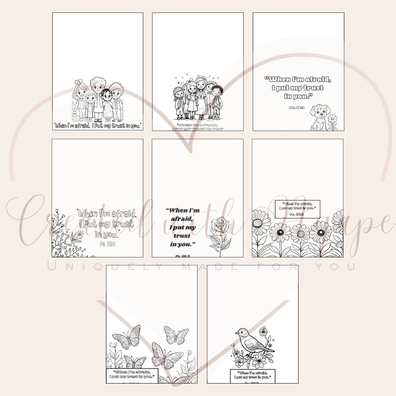 2024 JW Yeartext Printable Cards English Eight Designs to Color and ...