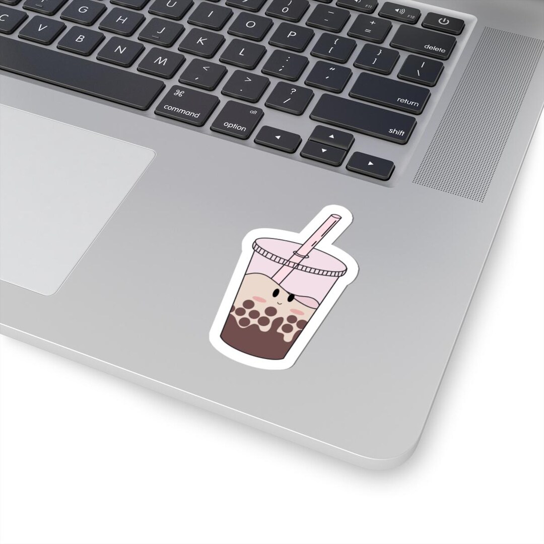 Kawaii Bubble Tea Sticker | Kiss-cut Boba Milk Tea Decal, Cute Drink ...