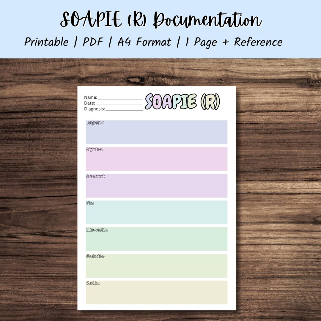 SOAPIE (R) Documentation Template and Reference Guide - Etsy