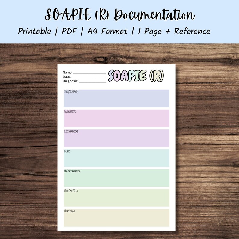 SOAPIE (R) Documentation Template and Reference Guide - Etsy