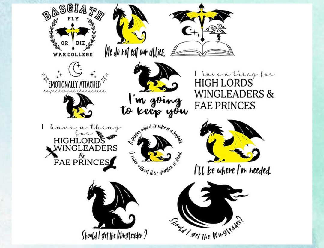 Fourth Wing Bundle Svg,dragon Rider, Violet Sorrengail,basgiath War ...