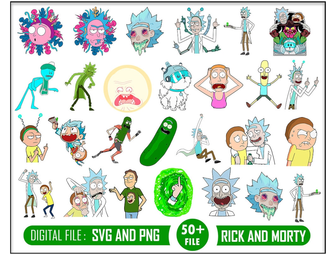 Rick and Morty Svg Bundle,rick Morty Svg Cut File,rick and Morty File ...