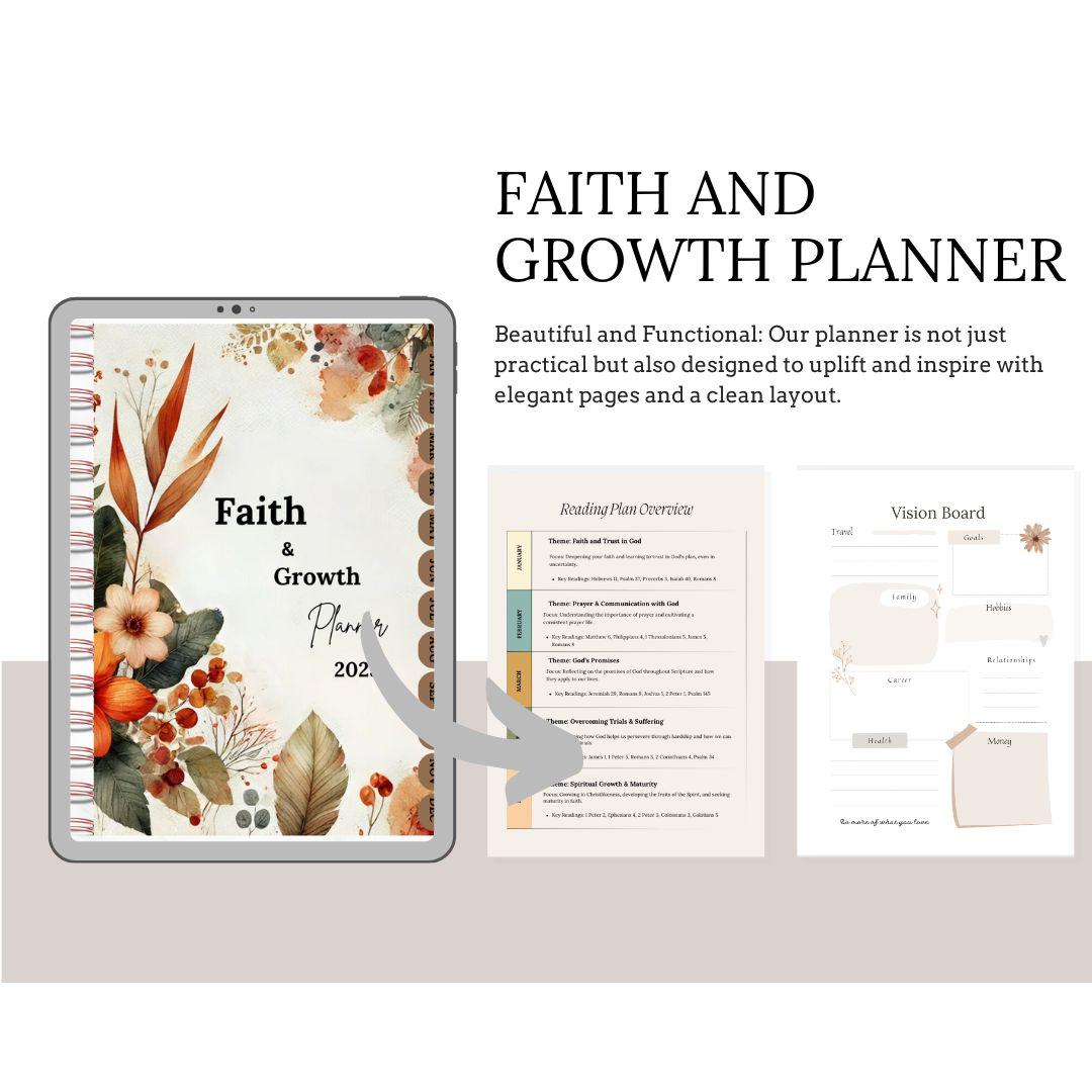 Faith & Growth Planner:track Prayers, Scriptures, and Spiritual ...