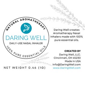 Aromatherapy Nasal Inhalers 3sticks / Pack - Etsy