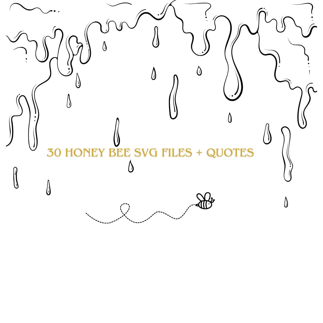 Honey Bee and Dripping Hive SVG Bundle -beehive Svg, Bee Kind Design ...