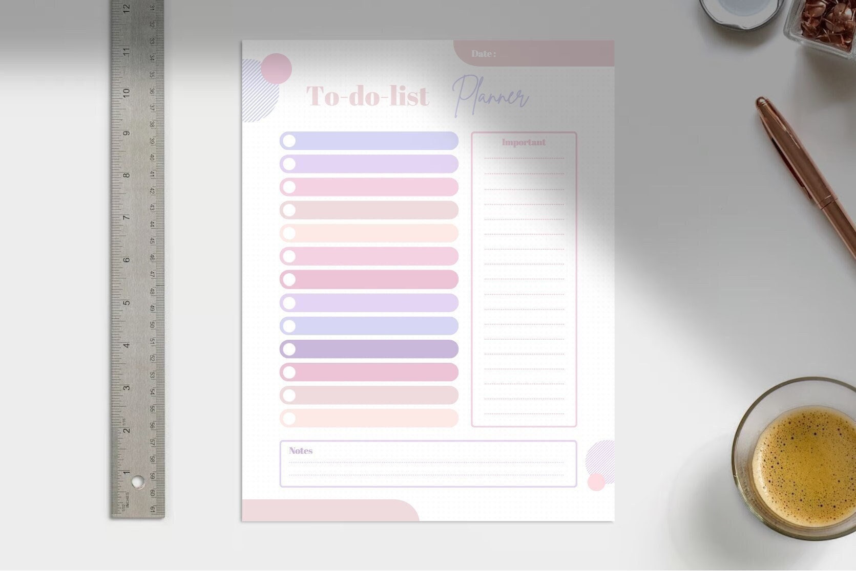 Daily to Do List Printable, Instant Download, Goal Planner, Daily ...