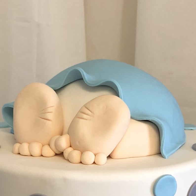 Baby's Butt Fondant Cake Topper, Baby Shower Cake Topper, Baby Bottom ...
