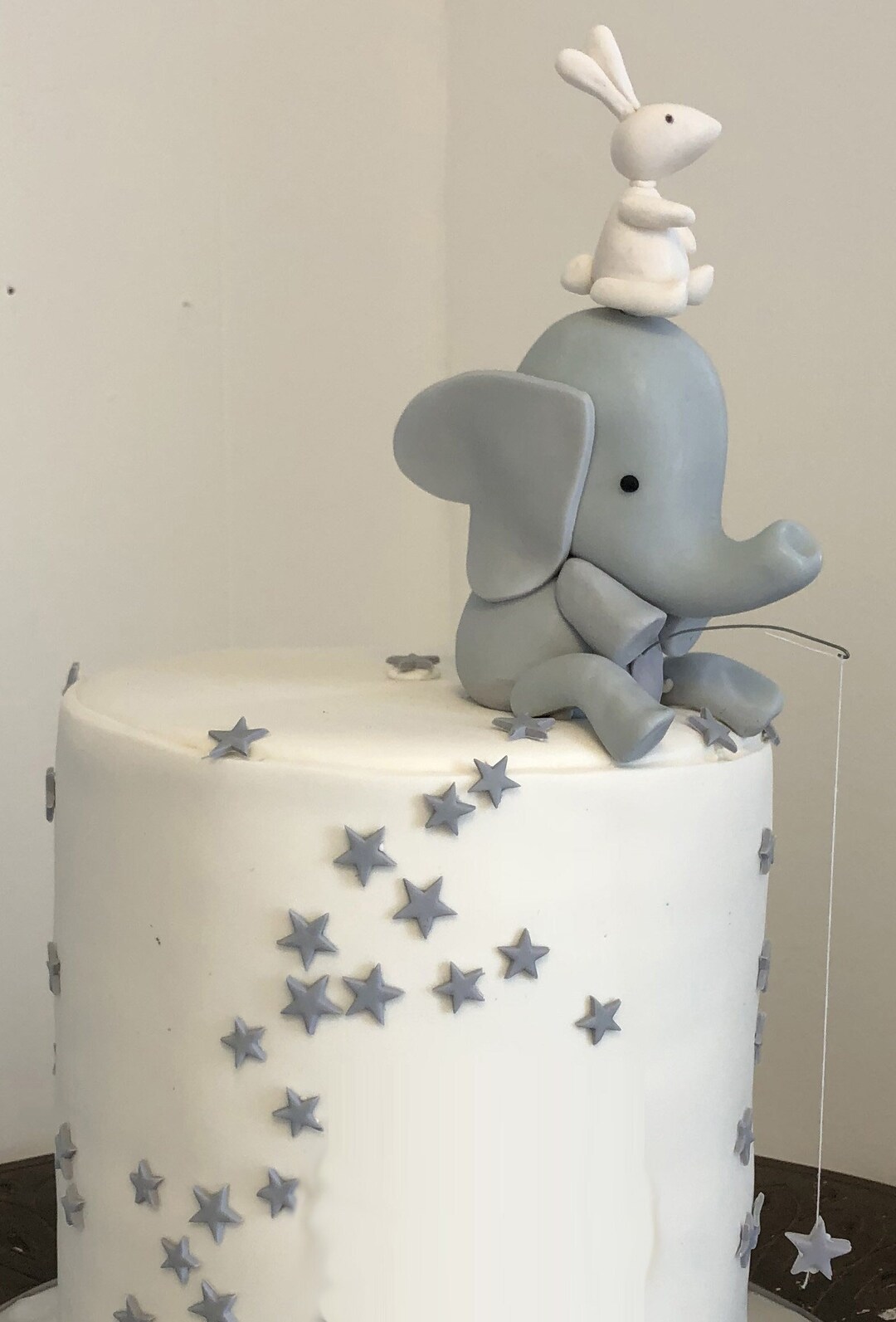 Elephant Fondant Cake Topper, Cute Elephant Cake Topper - Etsy