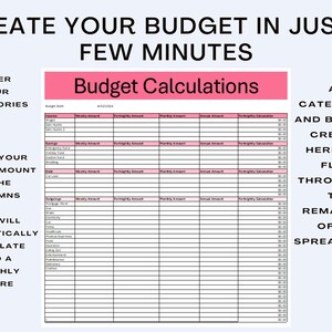 Bi-weekly Budget Spreadsheet Excel Budget Template Fortnight Budget ...