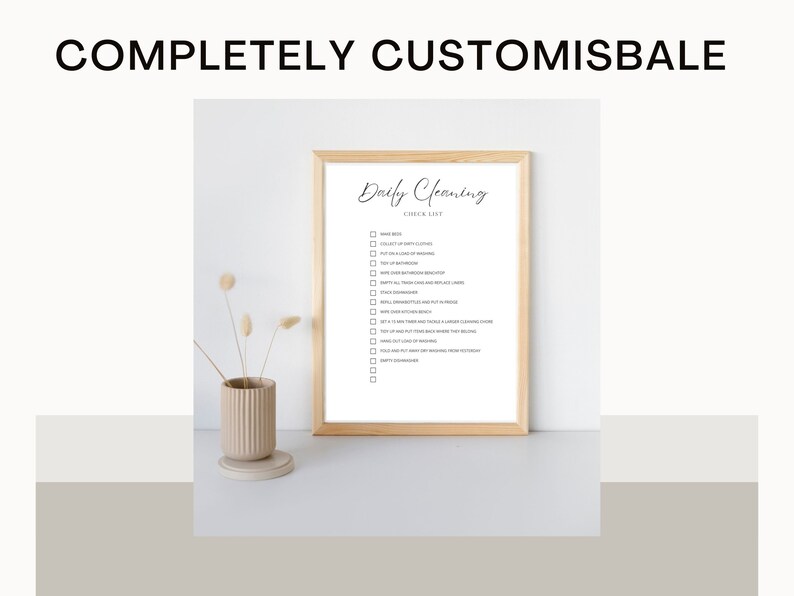 Minimalist Cleaning Checklist Spreadsheet , Excel Daily Cleaning ...