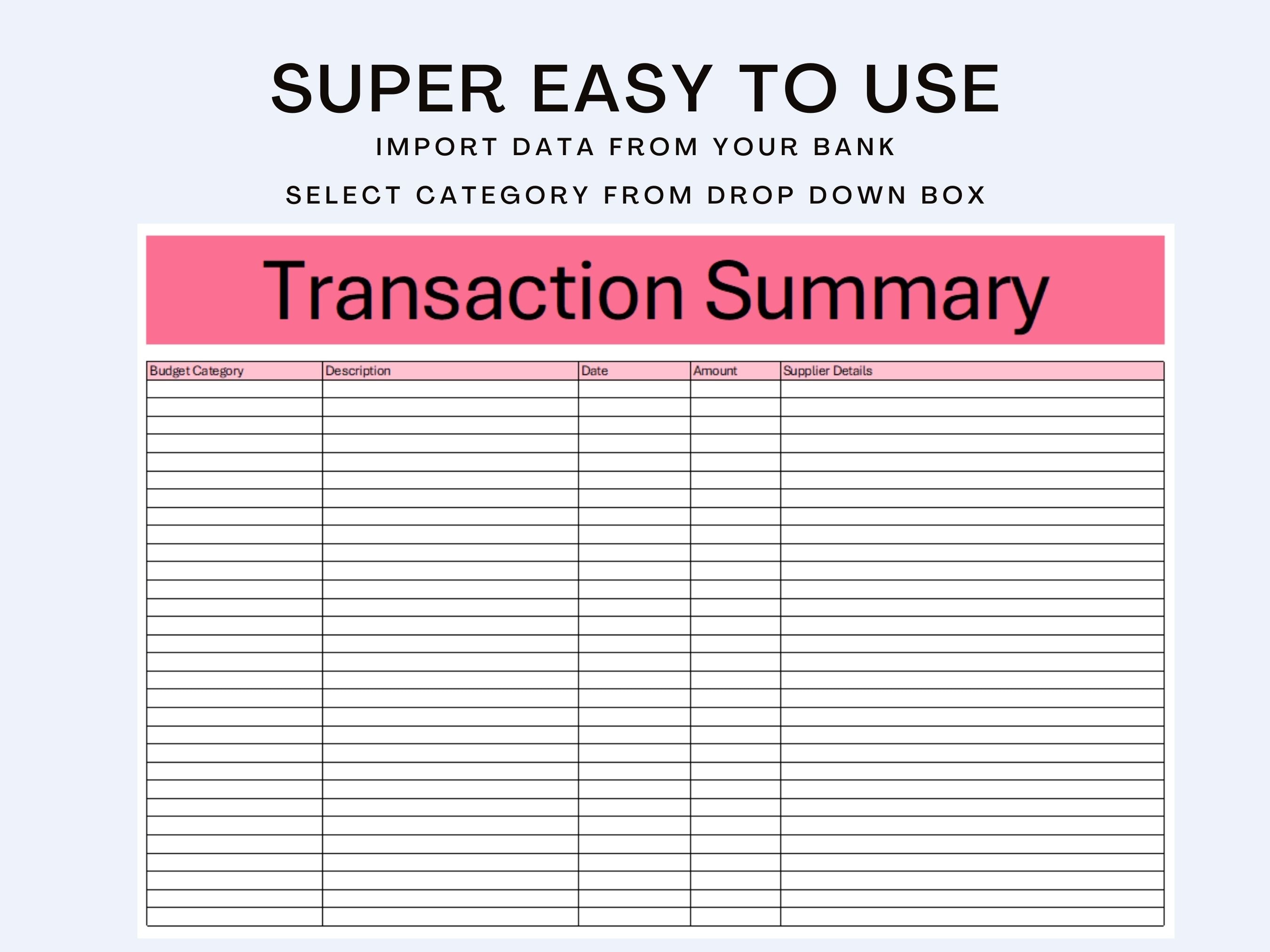 Bi-weekly Budget Spreadsheet Excel Budget Template Fortnight Budget ...