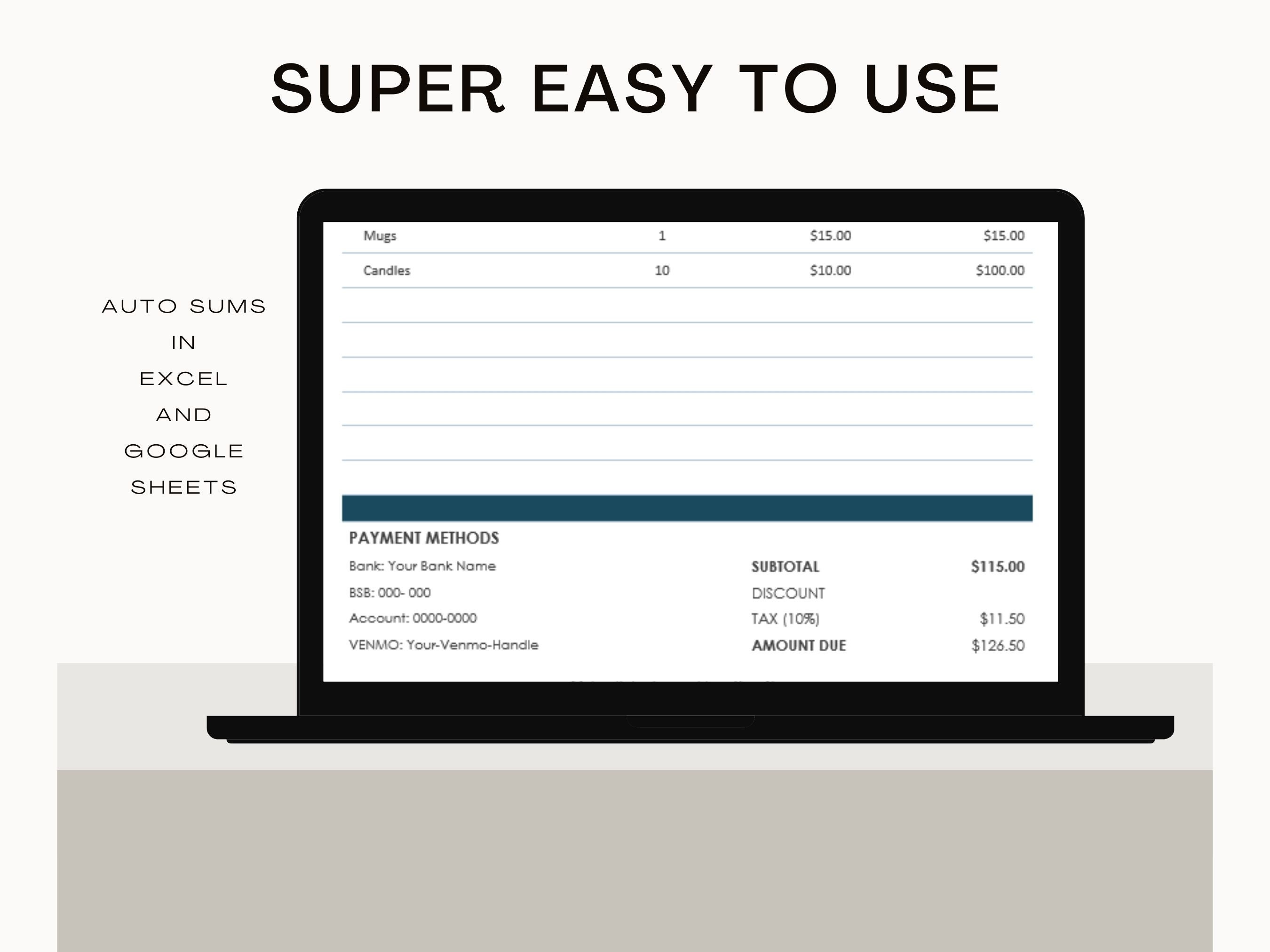 Minimalist Job Estimate Template Small Business Order Template Excel ...