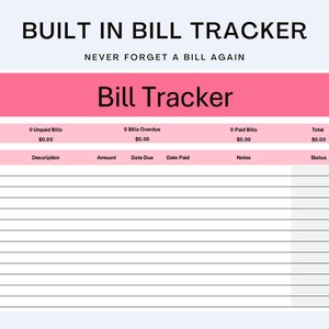 Bi-weekly Budget Spreadsheet Excel Budget Template Fortnight Budget ...