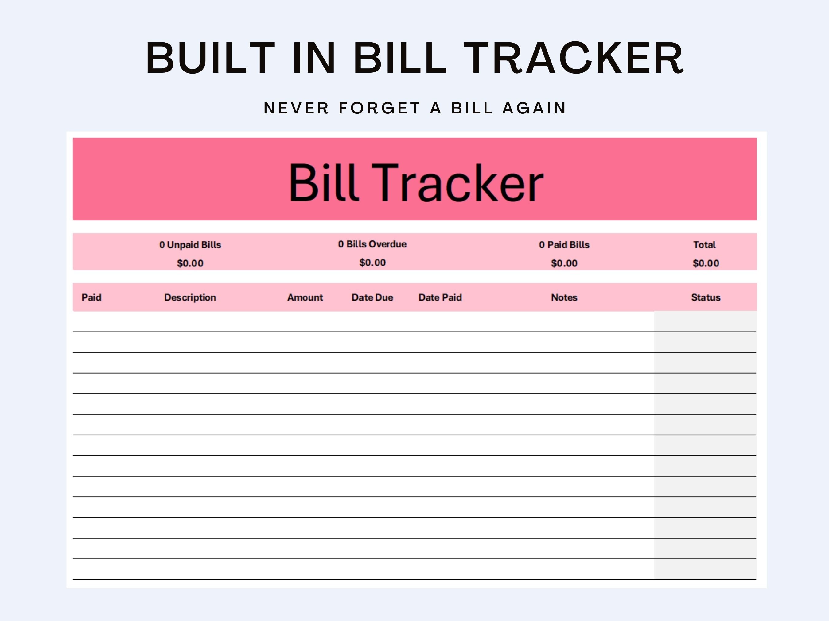 Bi-weekly Budget Spreadsheet Excel Budget Template Fortnight Budget ...