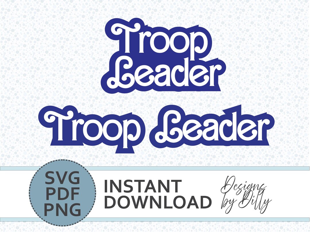 Girl Scout Troop Leader SVG, Girl Scout Leader, Barbie Design - Etsy