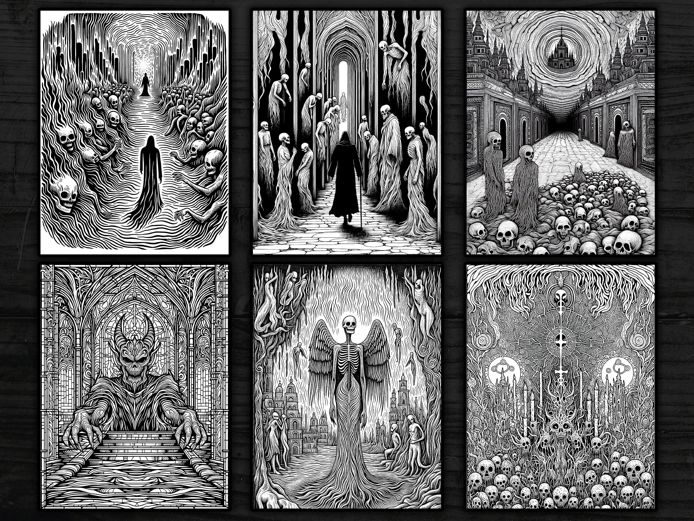 66 Evil Coloring Pages, the Evil Coloring Book for Teens and Adults ...