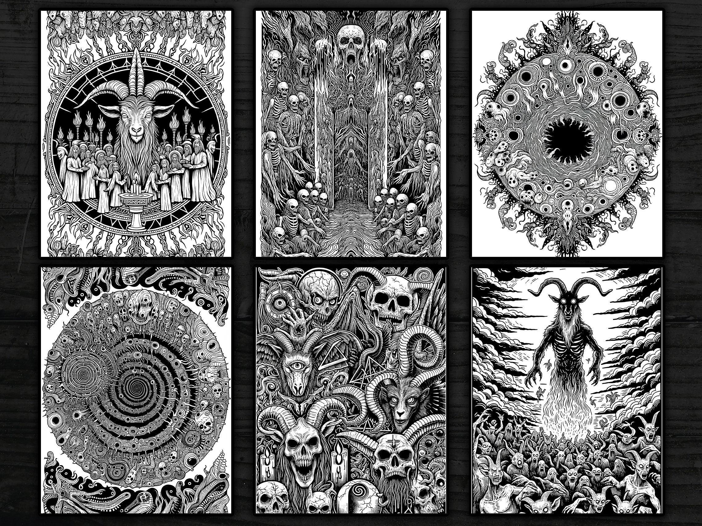 66 Evil Coloring Pages, the Evil Coloring Book for Teens and Adults ...