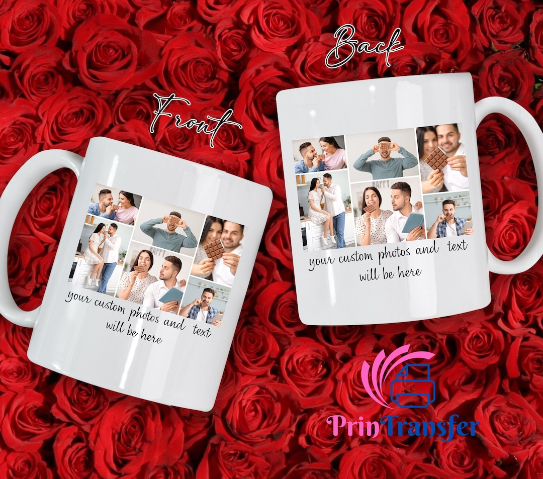 Personalized Photo Collage Mug, Photo Collage With Text Mug for Her ...