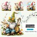 25 PNG Gnomes Clipart, Musical Clipart, Watercolor Clipart, Fantasy ...