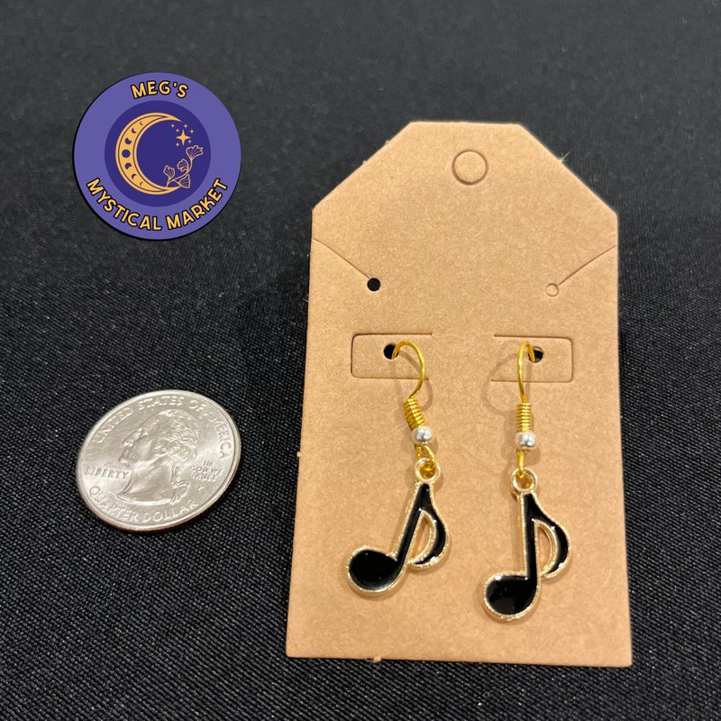 Music Note Earrings - Etsy