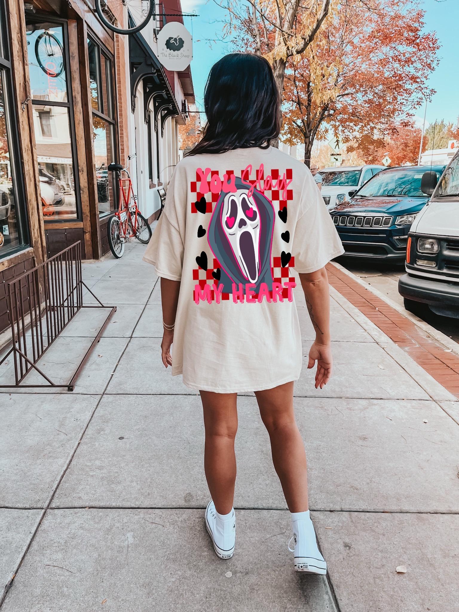 Valentine’s Day Png Horror Scream Scary Dtf Sublimation You Slay My ...