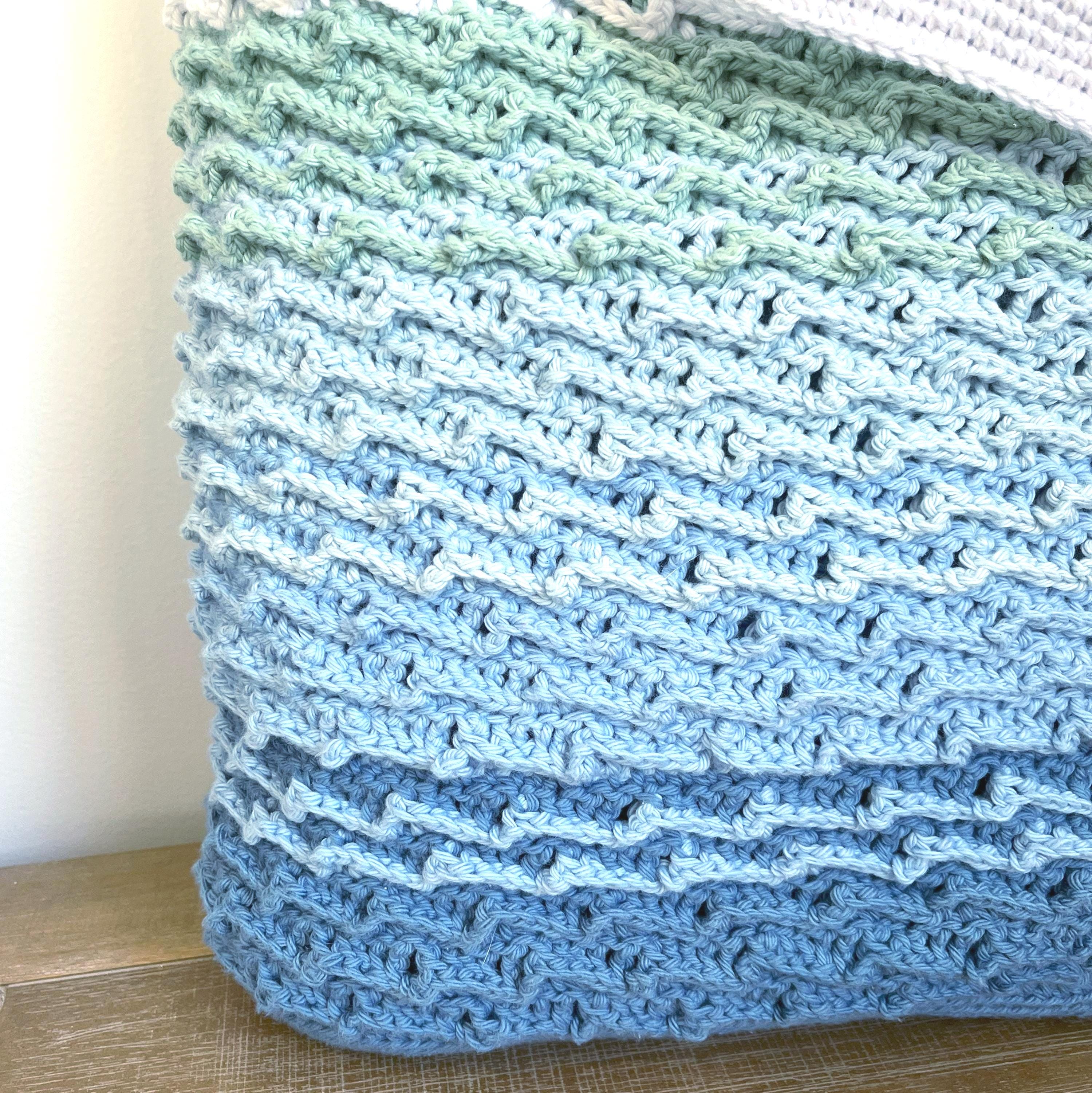 Whispering Waves Tote Bag Crochet Pattern PDF – Textured Bag Design ...