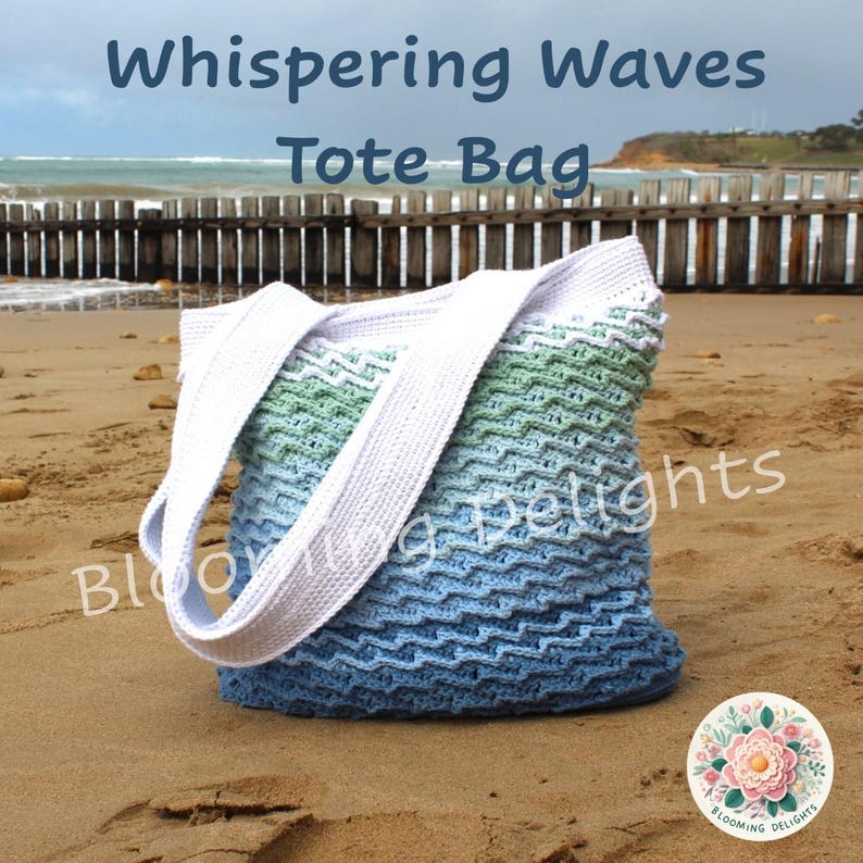 Whispering Waves Tote Bag Crochet Pattern (digital Pattern Only) [beach ...