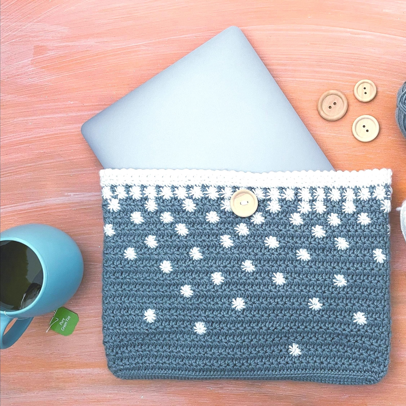 Crochet Laptop Cover Pattern PDF Downloadable Crochet Pattern Digital ...