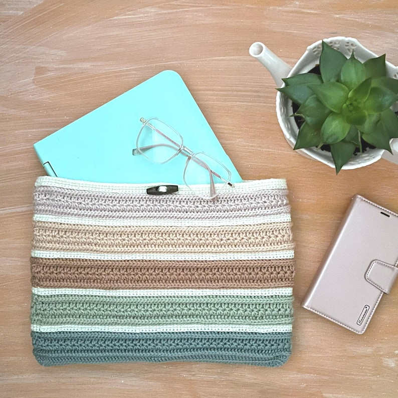 Crochet Laptop Sleeve Aurora- Digital Crochet Pattern Digital Pattern ...