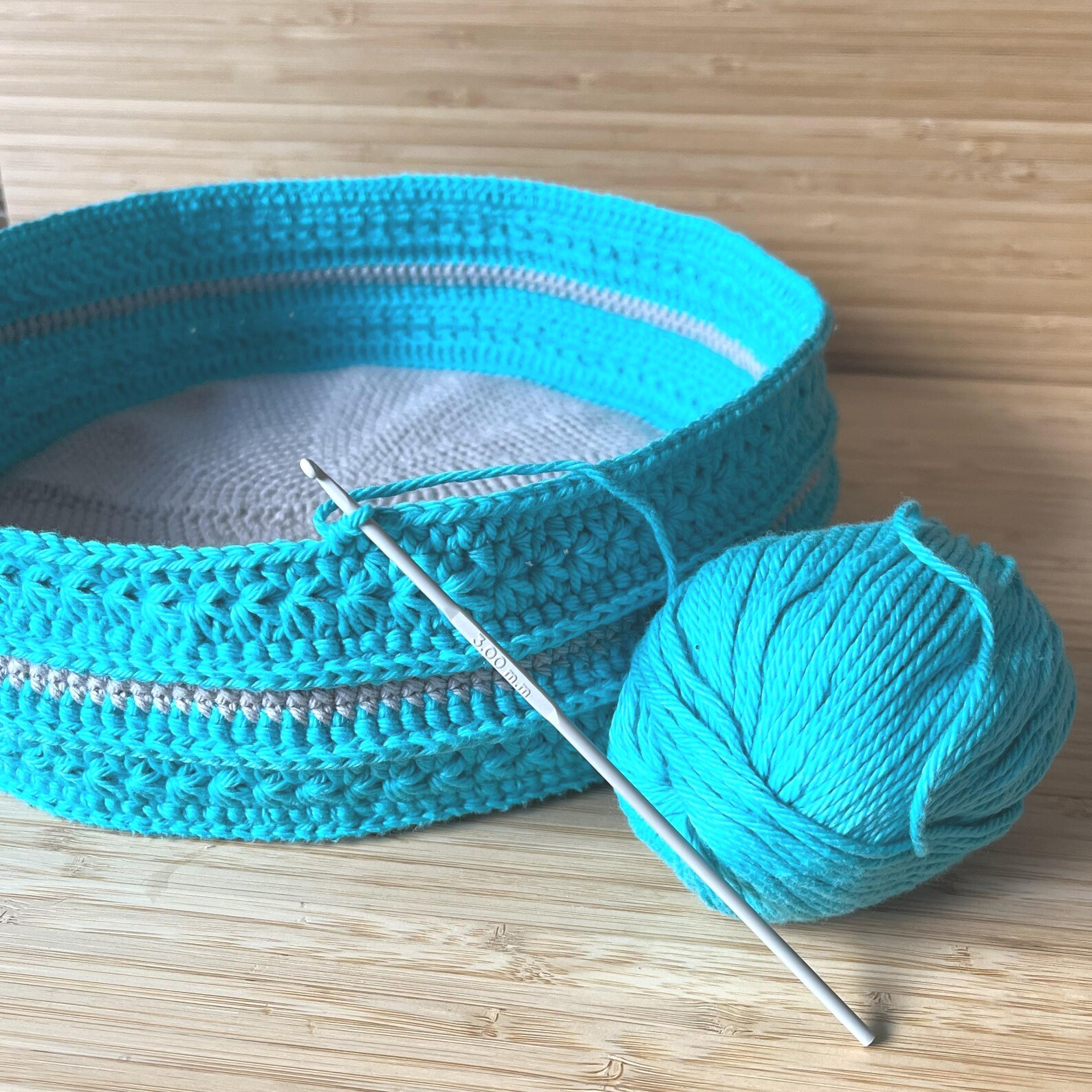 Aurora Stardust Crochet Basket Pattern – Modern Textured Storage Basket ...