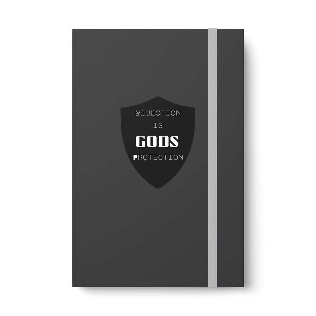 Rejection is Gods Protection Color Contrast Journal, Christian Notebook ...