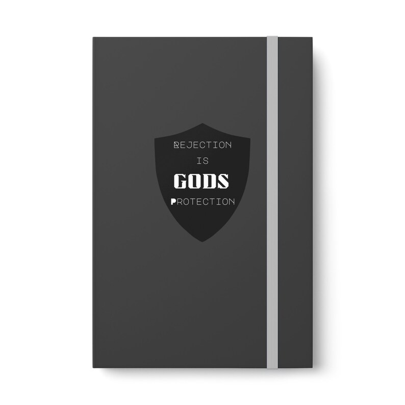 Rejection is Gods Protection Color Contrast Journal, Christian Notebook ...