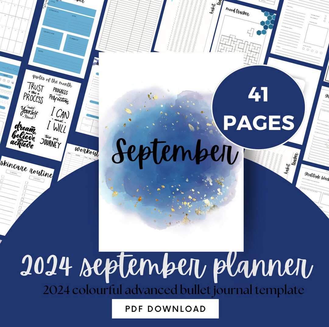 2024 September Planner Sept Template Bullett Journal Pdf Digital ...