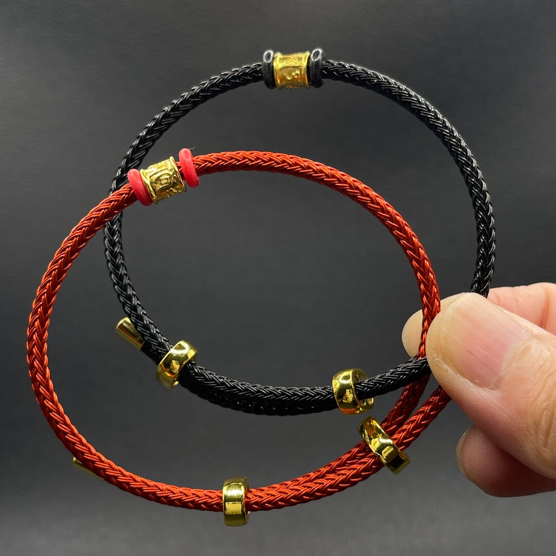 Minimalist Couple Bracelet, 24K Real Gold Unity Mantra Bracelet 5 to 8 ...