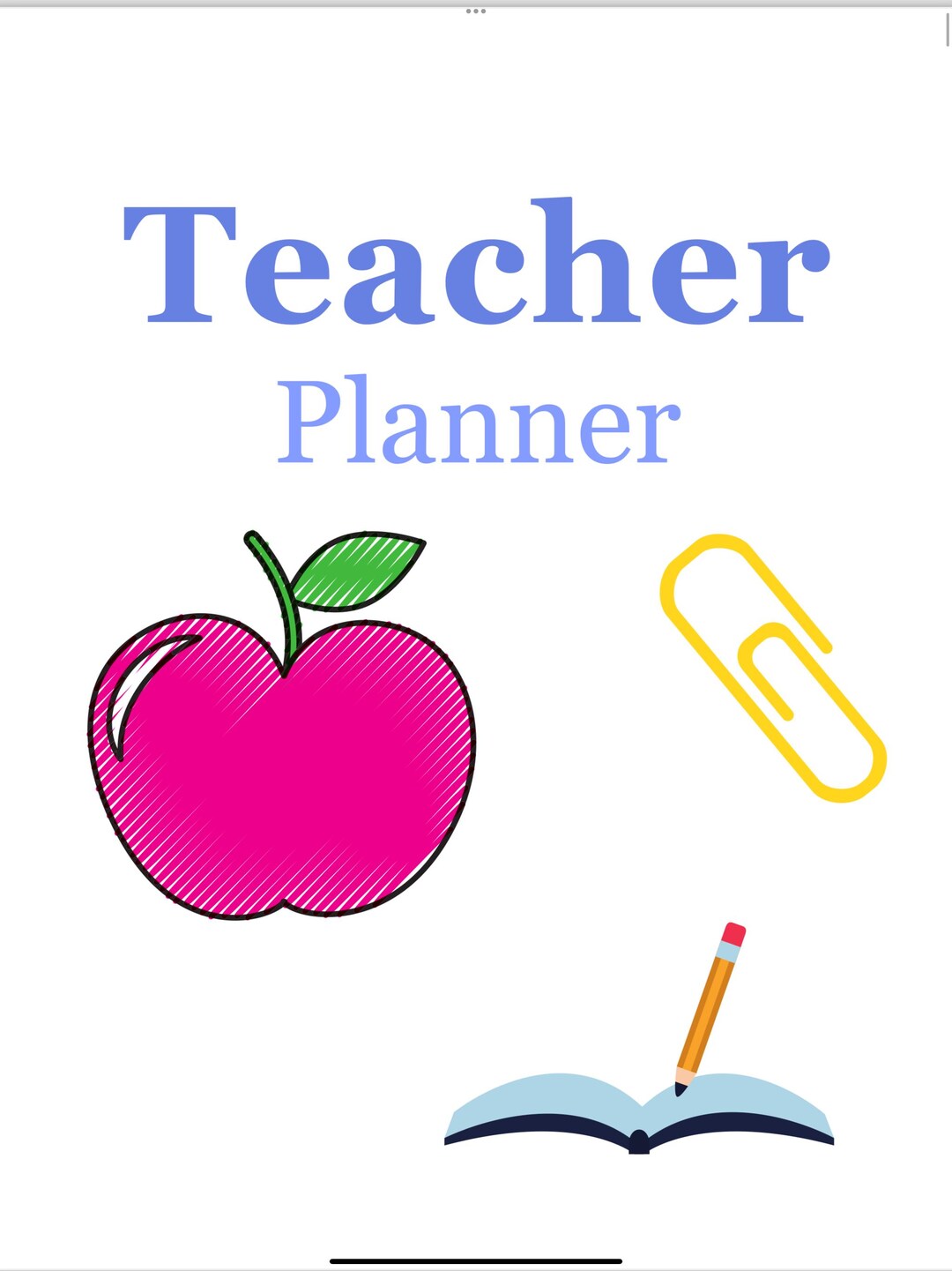 Printable Teacher Planner (digital Download) - Etsy