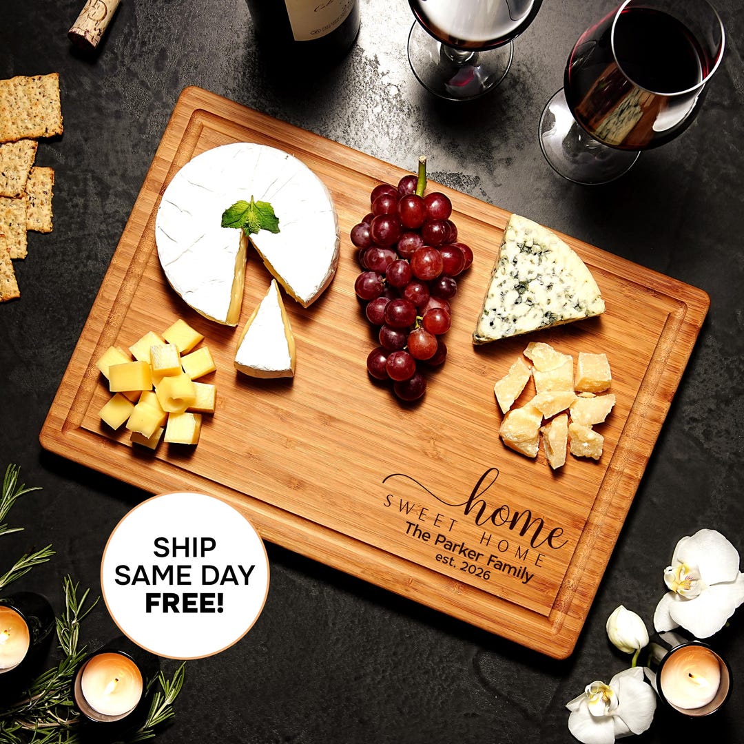 Personalized Custom Cutting Board, New First Home Gifts, Housewarming ...