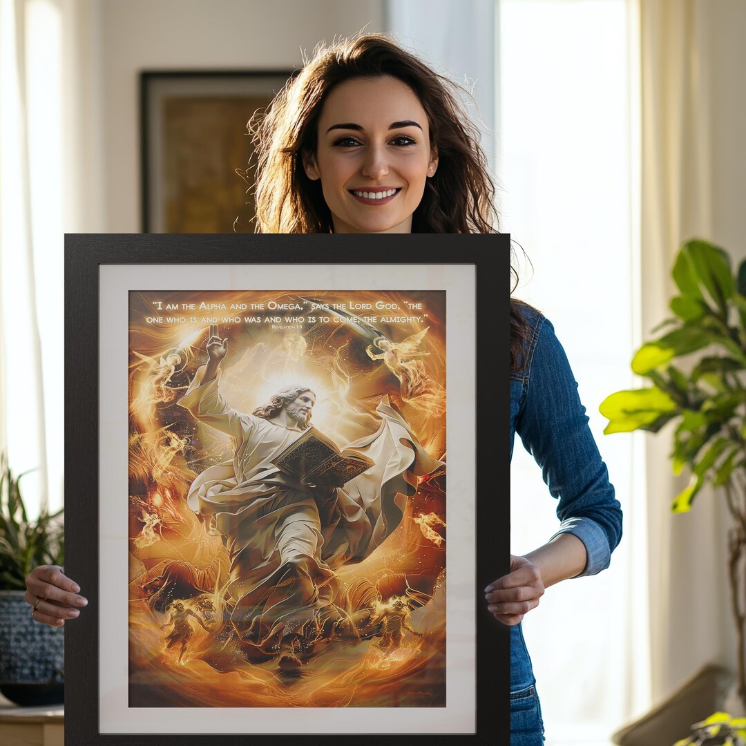 Jesus Alpha and Omega Print, Revelation Artwork, Orthodox Christian ...