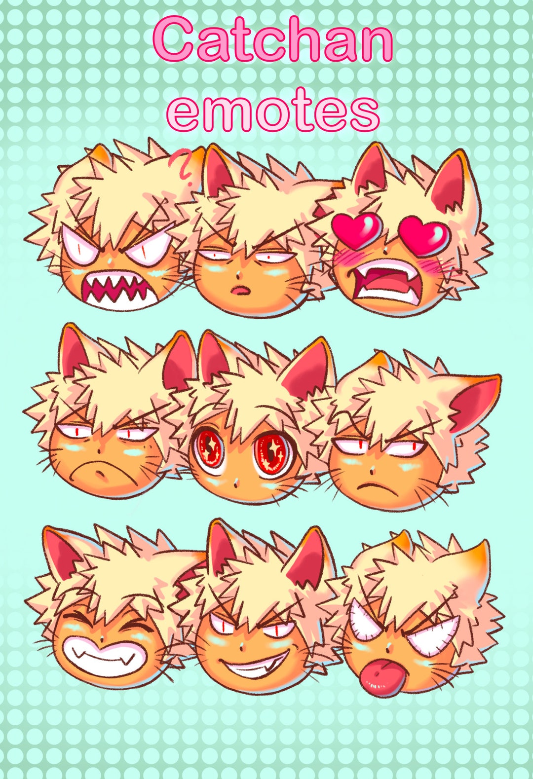 Catchan Emotes - Etsy