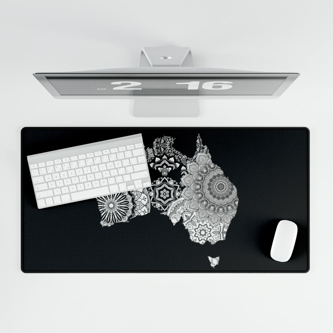 Map of Australia Desk Mat, Australian Mat, Gaming Desk Mat Large Desk ...