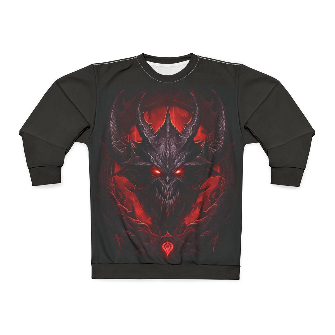 Dark Fantasy Diablo Art RPG DND Demon Unisex Sweatshirt AOP - Etsy