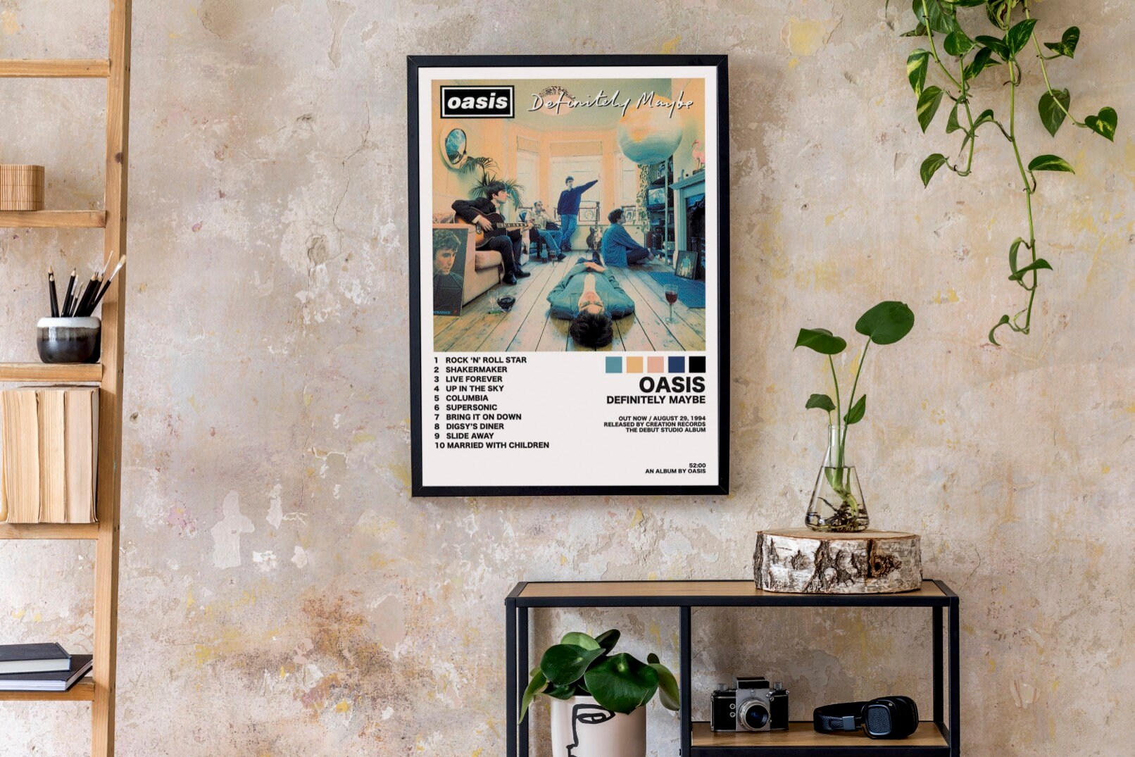 Oasis Definitely Maybe Album Cover Wall Art Poster - Etsy