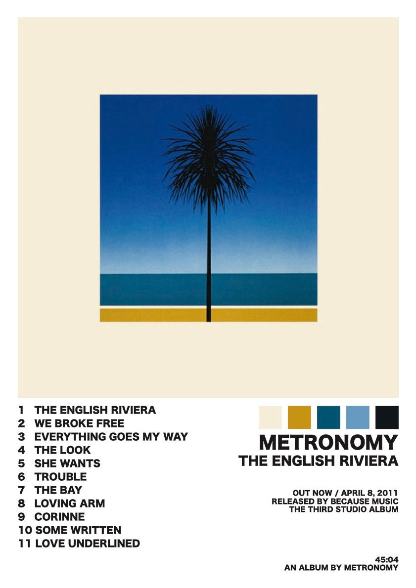 Metronomy the English Riviera Poster Album Cover Wall Art - Etsy