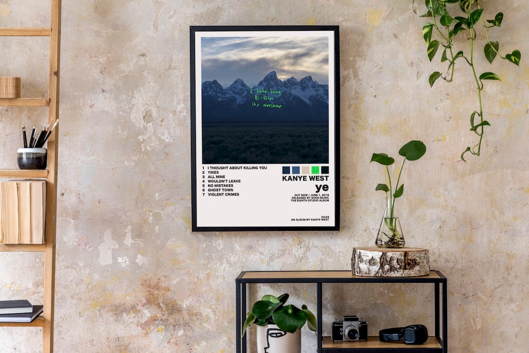 Kanye West Ye Album Cover Wall Art - Etsy