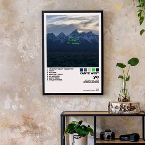 Kanye West Ye Album Cover Wall Art - Etsy