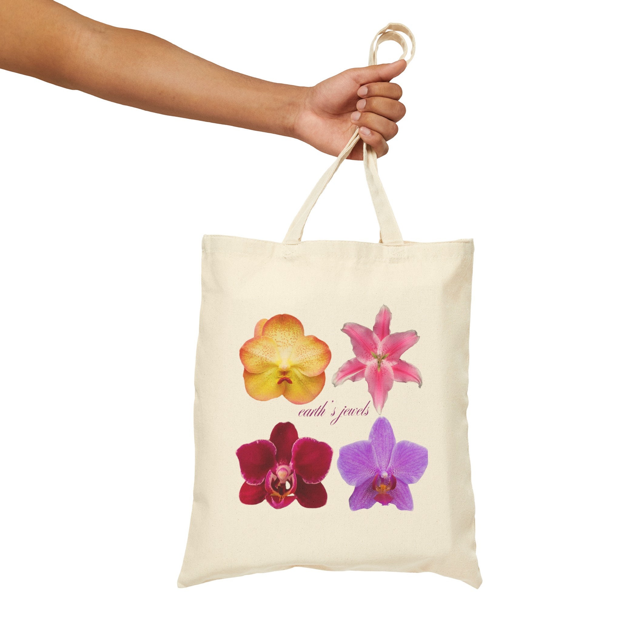 Lily Flower Tote Bag, Hibiscus Flower Tote Bag, Coquette Tote Bag, 90's ...