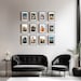Customizable Family Photo Gallery Wall, Black Frame Gallery Wall, 8x12 ...