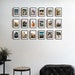 Customizable Family Photo Gallery Wall, Black Frame Gallery Wall, 8x12 ...