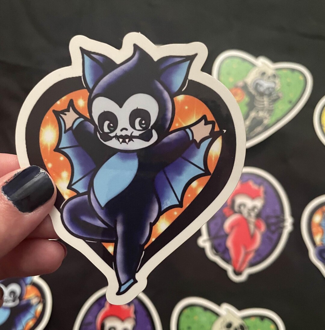 Kewpie Bat Copia Sticker - Etsy